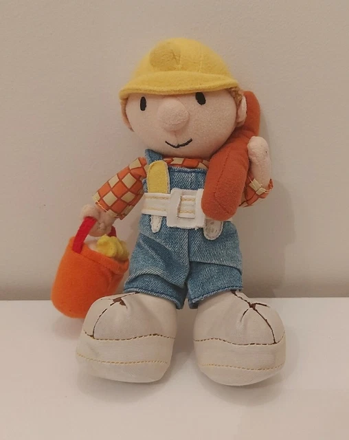BOB THE BUILDER Soft Cuddly Toy Plush Born To Play 7" tall 1998 ...