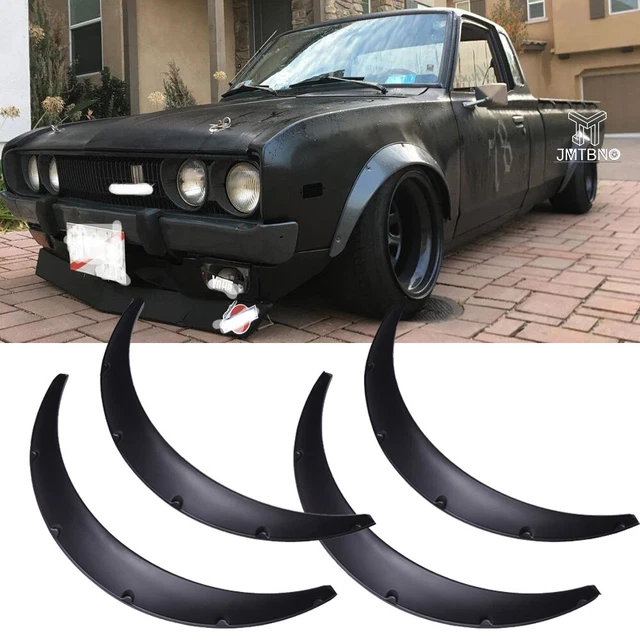 4.5&X4 FENDER FLARES Flexible Wide Body Kit Wheel Arches for Datsun 620 ...