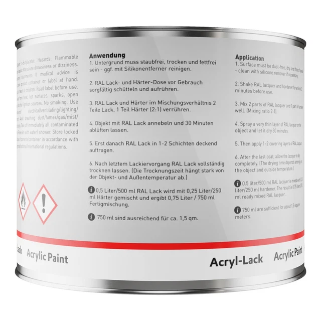 PANTONE 467C BROWN Peinture acrylique brillante Pot de 0,75 litre ...