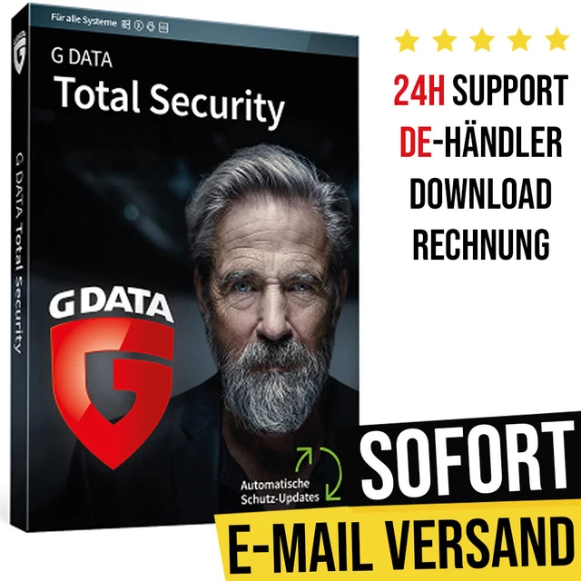 GDATA TOTAL SECURITY 2025- 3 Geräte - 1 Jahr - WIN/MAC/Android - E-Mail EUR 19,90 - PicClick DE