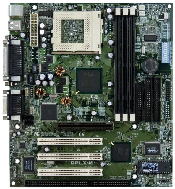 MOTHERBOARD ASUS OPLX-M Socket 370 Sdram PCI Isa AGP Matx £83.15 ...