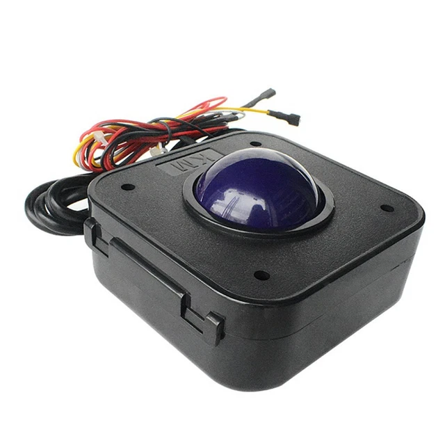 45MM ROUND PURPLE PS2 PCB Connector Trackball Mouse With Screws Arcade ...
