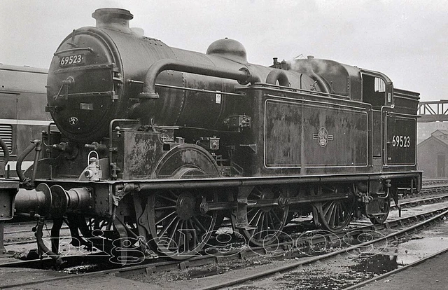 ORIGINAL 35MM B&W Negative of LNER N2 0-6-2T 69523 Kings Cross 04.1962 ...