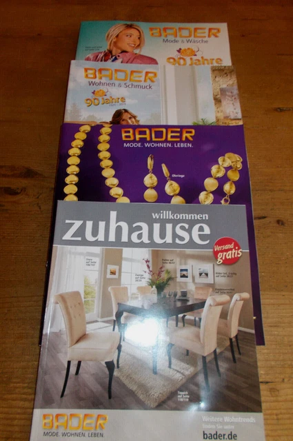 BADER VERSANDHAUS-KATALOG & 90 Jahre " Mode & Wäsche Wohnen & Schmuck 4 ...