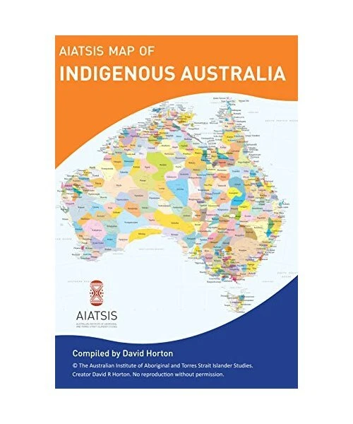 AIATSIS MAP OF Indigenous Australia -- Flat EUR 17,63 - PicClick FR