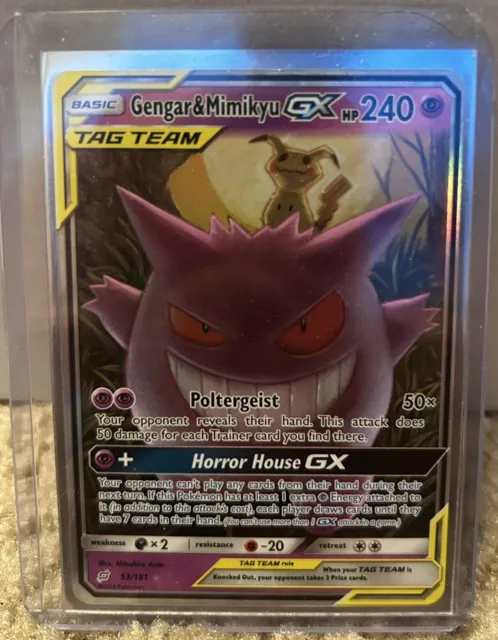GENGAR & MIMIKYU GX Tag Team 53/181 Holo NM EUR 36,00 - PicClick DE