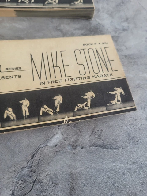 VINTAGE 70ER MIKE Stone im Freikampf Karate Animation Flip Books #1 & 3 ...