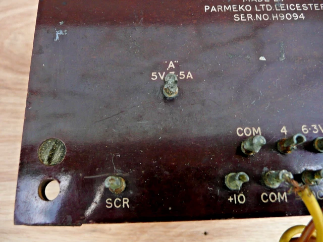 VINTAGE PARMEKO 5081/2 Transformer 5V@3.5A, 4V@3.5A, 6.3V@3.5A, 500V ...