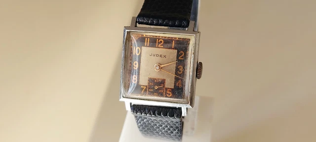 JUDEX ART DECO Dual Tone Ultra Rare Orologio Uomo Vintage Watch Montre ...