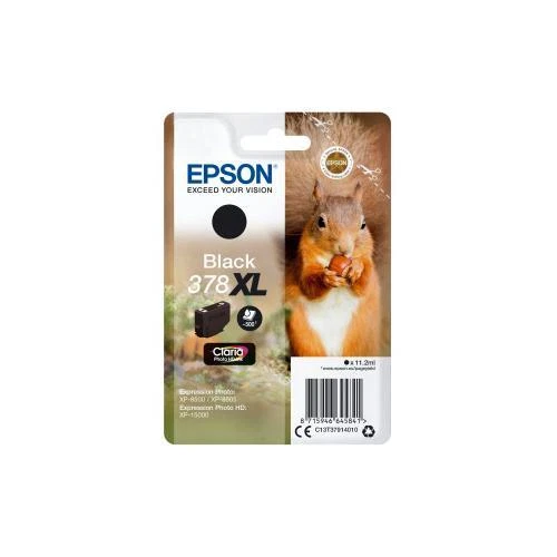 EPSON CLARIA PHOTO HD 378XL Encre Original Cartouche Simple Paquet Noir ...