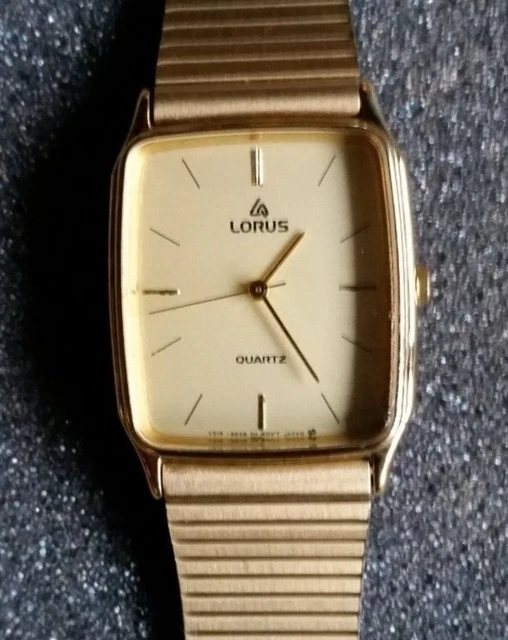 VINTAGE LORUS SEIKO Gents Tank Watch New Battery Fully Working £26.72 ...