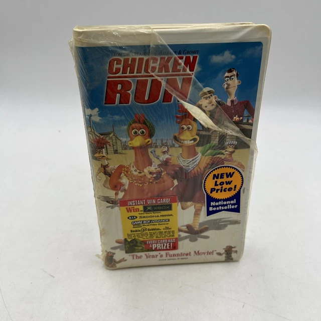 VHS CHICKEN RUN (VHS, 2000, DreamWorks) CLAMSHELL NEW FACTORY SEALED £4 ...
