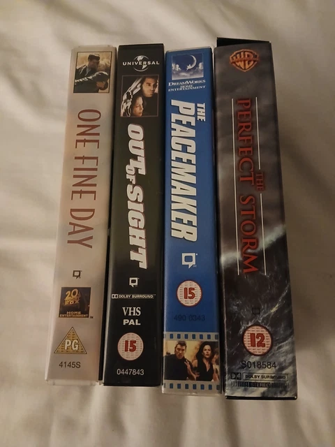 ONE FINE DAY, Out of sight, The peacemaker & The perfect storm on VHS ...