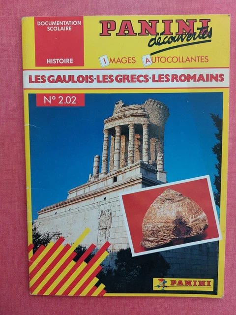 ALBUM PANININ° 2.02 Images autocollantes Complet Les Gaulois les Grecs ...