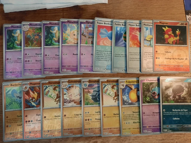TRÈS BEAU LOT de carte pokémon série destinée de paldéa EUR 38,90 ...