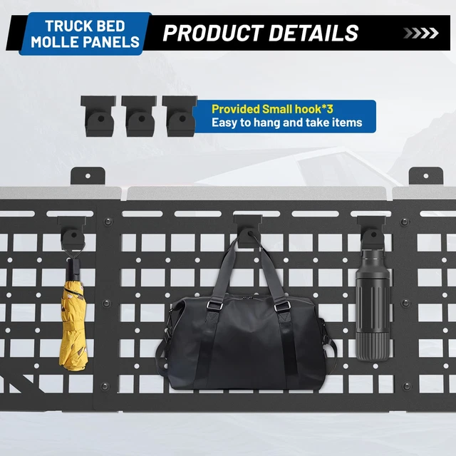 2024-2026 DRIVER'S SIDE Truck Bed Molle Side Panels For Tesla ...