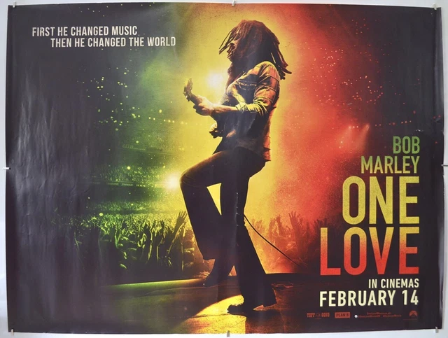 BOB MARLEY: ONE LOVE (2024) Original Quad Movie Poster - Kingsley Ben ...