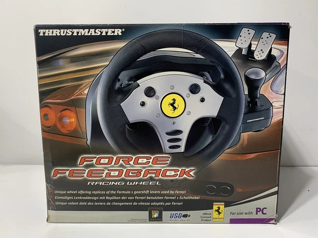 NEW THRUSTMASTER FERRARI Force Feedback Racing Wheel Manual Gearshift + Pedals $120.00 - PicClick CA