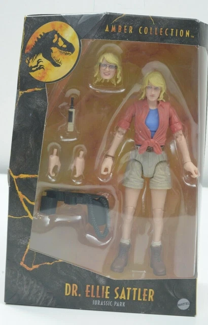 DR. ELLIE SATTLER Jurassic Park Amber Collection Action Figure Mattel ...