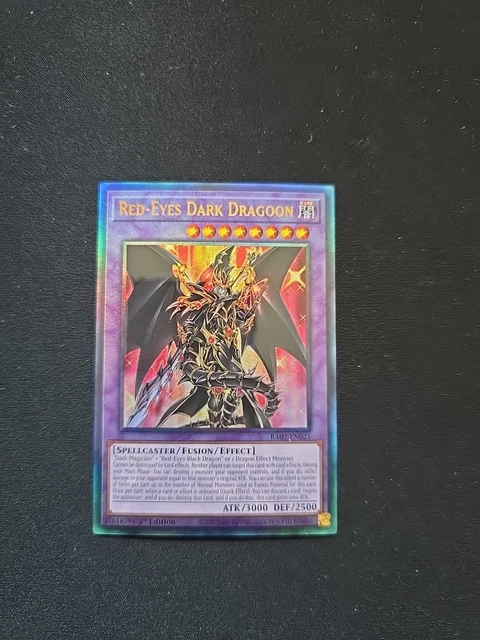 YUGIOH! RED-EYES DARK Dragoon - RA02-EN021 - Prismatic Ultimate Rare ...