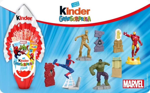 KINDER GRAN SORPRESA Pasqua 2024 Groot Marvel Avengers VTE12 Action ...