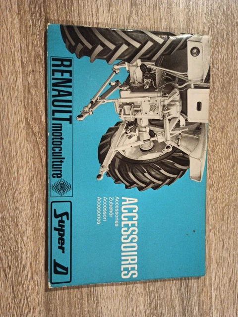 LIVRET ACCESSOIRES TRACTEUR Renault Super EUR 15,00 - PicClick FR