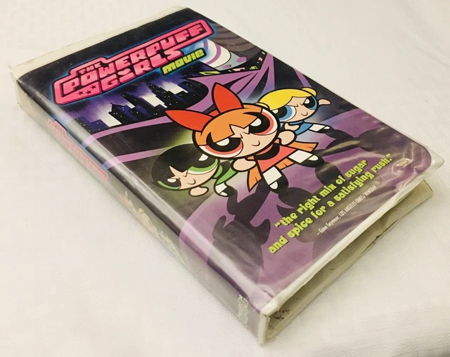 THE POWERPUFF GIRLS Movie VHS Cartoon Network 2002 Clamshell w/ Dexter ...