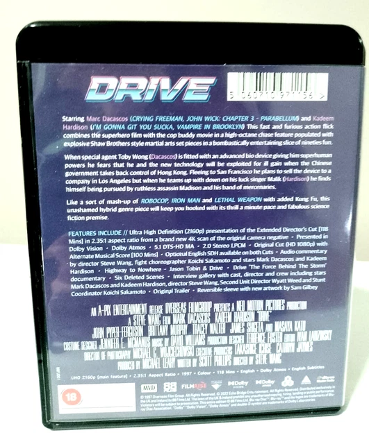 DRIVE - 4K UHD + Blu Ray-Mark Dacascos 88 Films - Watched Once ...