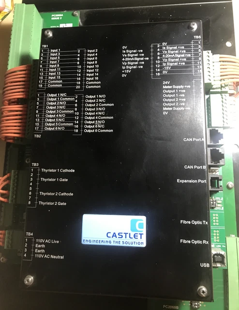 CASTLET ELECTROSTATIC PRECIPITATOR Control Unit PC Unit I/O Part No ...