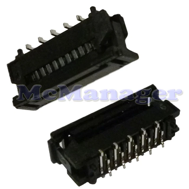 10 PIN FFC & FPC Board Mount SMD Connector 1mm Pitch Slide Lock £1.49 ...