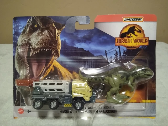 MATTEL JURASSIC WORLD Dominion Giganotosaurus Loader Matchbox Dinosaur ...