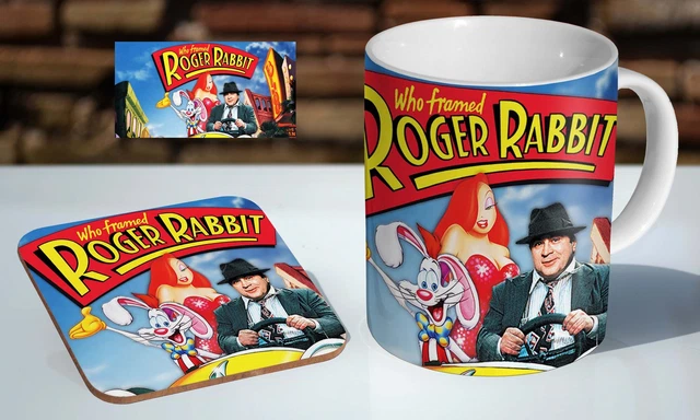 WHO FRAMED ROGER Rabbit Classic Tea / Coffee Mug Coaster Gift Set £7.85 ...