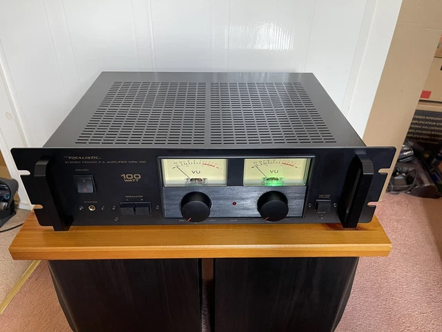 REALISTIC MPA - 100 Power Amplifier Good Working Order Please Read ...