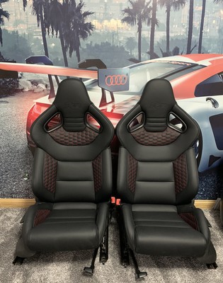 AUDI R8 BLACK Leather Recaro Wingback Bucket Seats / Wingbacks / Wing ...