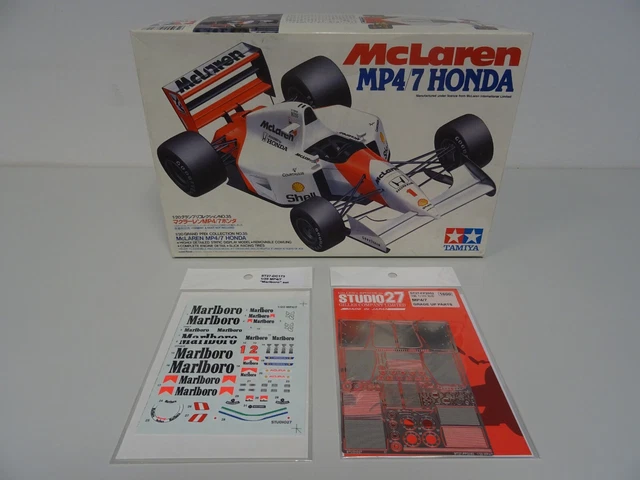 TAMIYA MCLAREN HONDA MP4/7 mit PE Parts und Marlboro Decals 1:20 Bausatz # 20035 EUR 89,00 ...