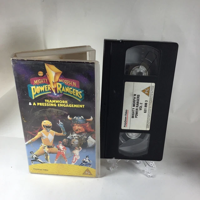 MIGHTY MORPHIN POWER Rangers Teamwork & A Pressing Engagement VHS Tape ...