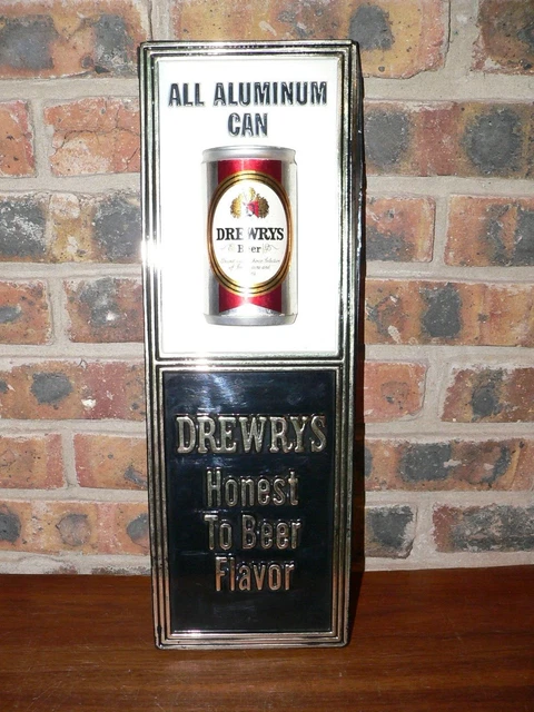 VINTAGE DREWRYS &HONEST to Beer Flavor" All-Aluminum Can Advertising ...