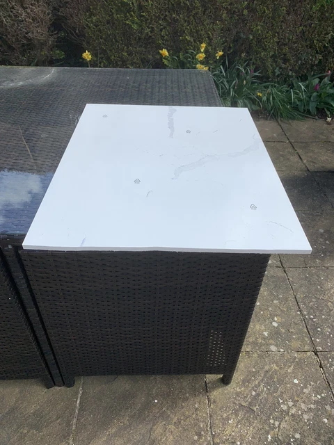 HOWDENS WHITE MARBLE Effect Compact Laminate Worktop - 1 off cut £50.00 ...