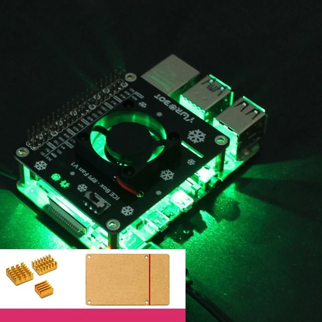 ACTIVE COOLING FAN HAT for Raspberry Pi with Enhanced Cooling and GPIO ...