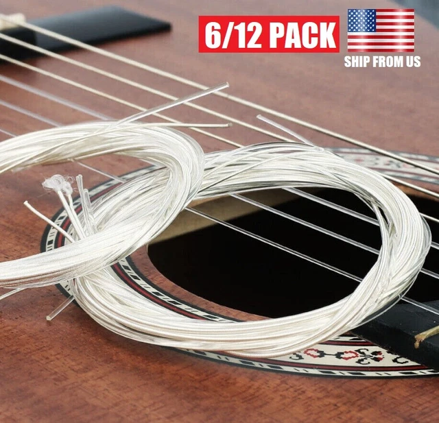 12× REPLACEMENT NYLON String For Classical Acoustic Guitar Strings ...