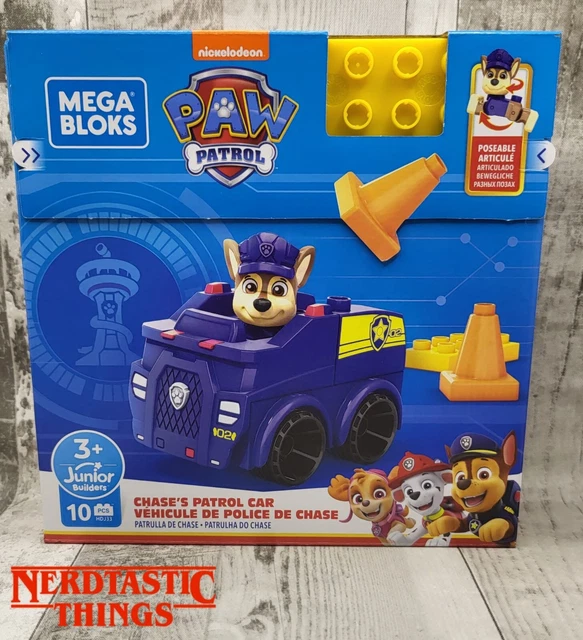 MATTEL NICKELODEON MEGA Bloks Paw Patrol CHASES PATROL CAR Neu 10 Teile ...