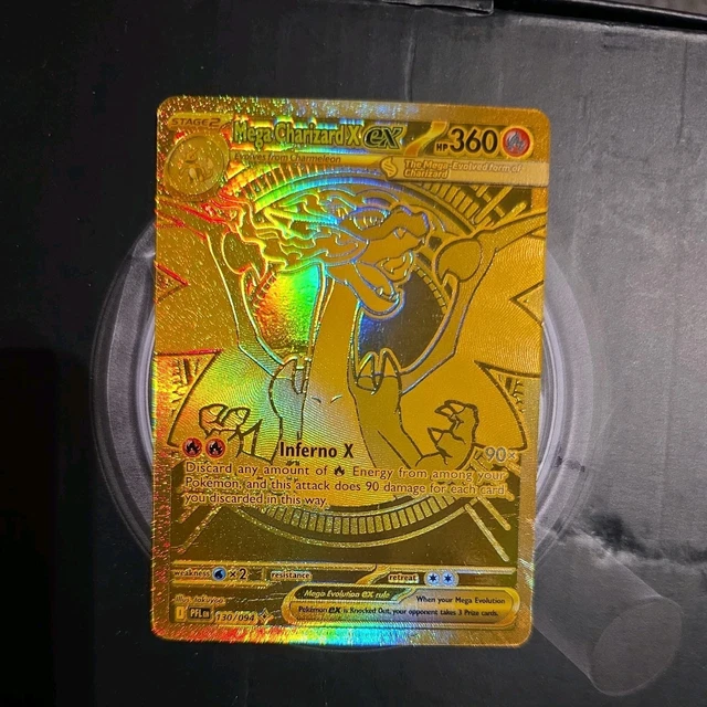 POKÉMON TCG PHANTASMAL Flames - Mega Charizard X EX Gold Mega Hyper ...