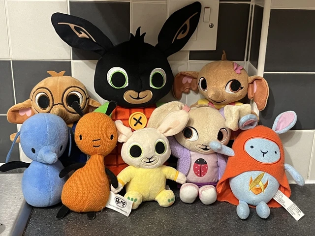 BING BUNNY AND Friends Large Soft Toy Bundle Including Nicky Amma ...