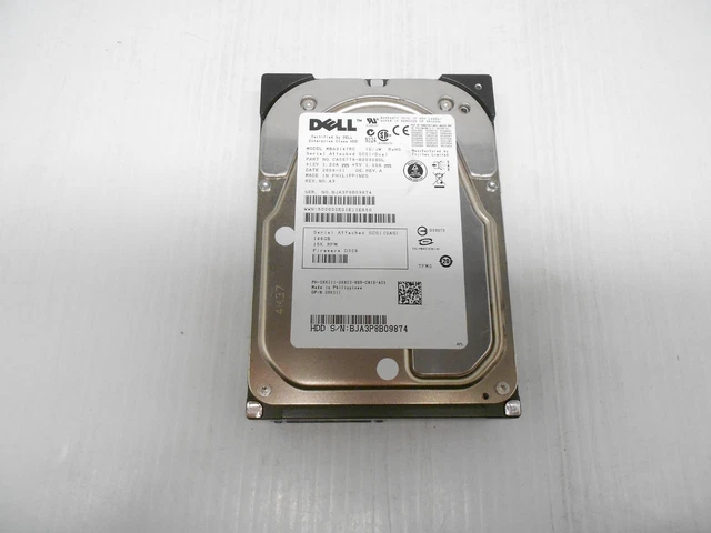 DELL 146GB 15K SAS Server 3.5" Hard Drive XK111 MBA3147RC CA06778 ...