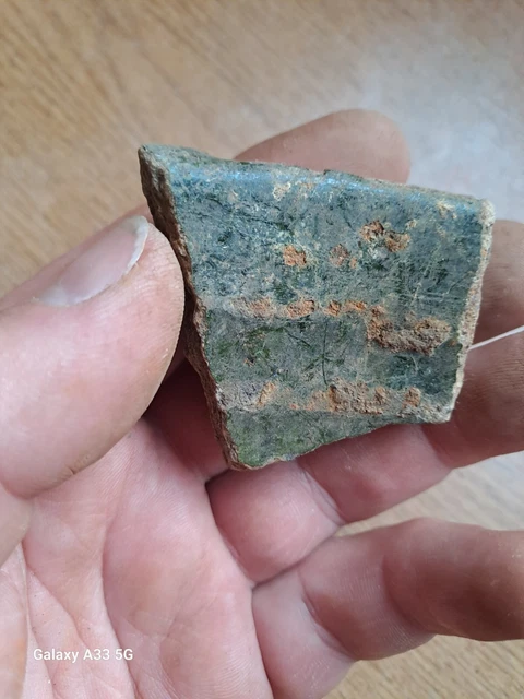 MEDIEVAL GREEN GLAZED Cooking Pot Rim Sherd 13th-14th Century Notts £6. ...