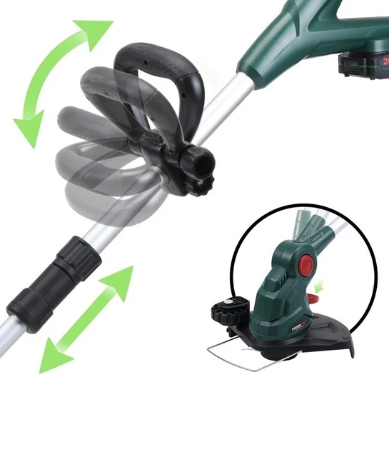 POSENPRO 20V CORDLESS Strimmer/Edger 2-in-1, Cordless Grass Trimmer ...