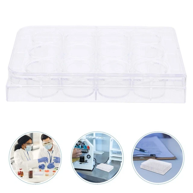 CELL CULTURE TRAY 12-hole Reaction Plate Tissue Culture Plate for Lab £ ...