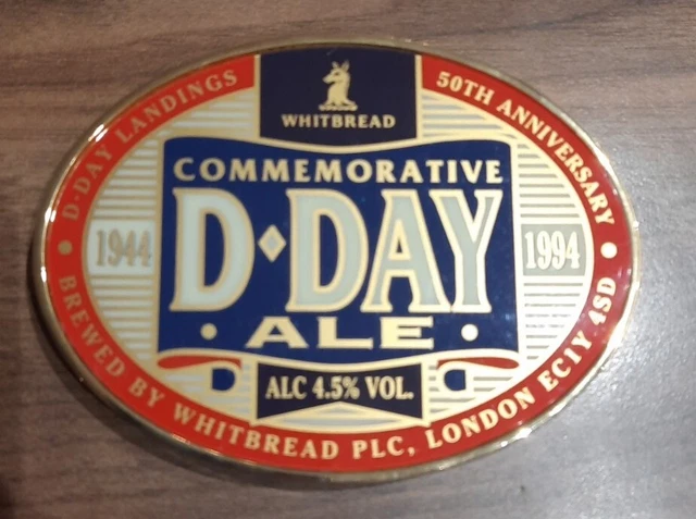 WHITBREAD COMMEMORATIVE D Day 50Th Anniversary 1944 - 1994 Ale Pump ...