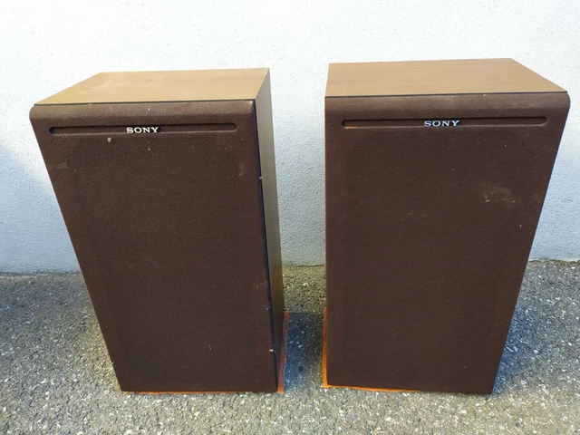 LOT DE 2 Anciennes Enceintes SONY SS-2050, Vintage. Hi-fi rétro. Non ...