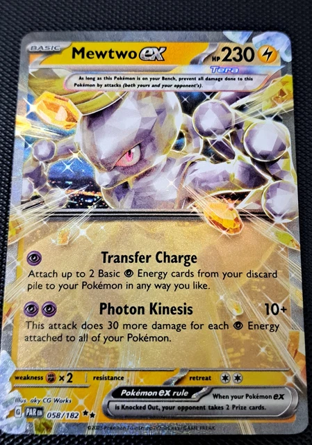 MEWTWO EX 058/182 SV04: Paradox Rift Pokémon Double Rare English Card ...